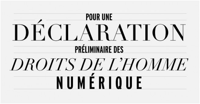 DÉCLARATION des DROITS de l'HOMME NUMÉRIQUE ! (DDHN) Evènement mondial