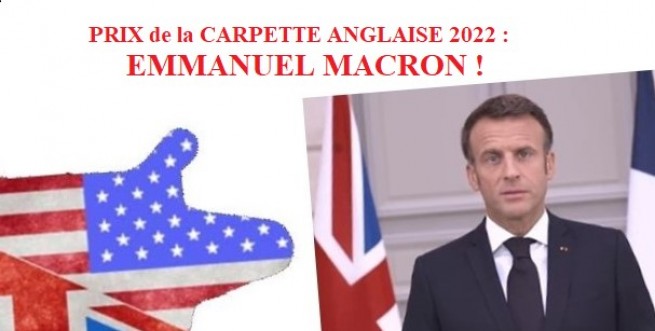 PRIX de la Carpette Anglaise 2022 : Emmanuel MACRON et Justin TRUDEAU